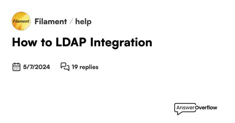 How To Ldap Integration Filament