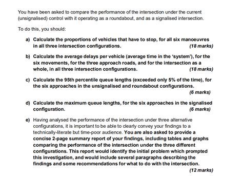 Solved Problem Intersection Analysis And Design Chegg