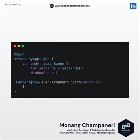 Monang Champaneri On Linkedin Swiftui Iosdev Appdevelopment Mobiledev Programmingtips