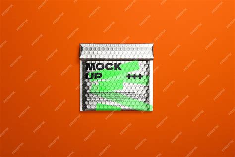 Premium Psd Bubble Wrap Fragile Packaging Top View