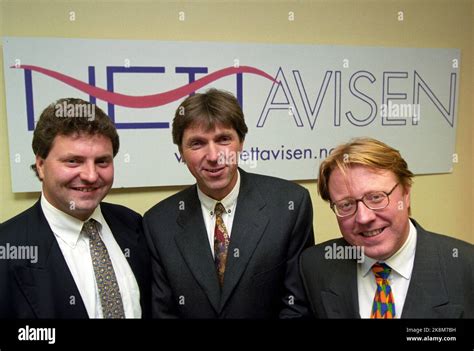Oslo 19961101 Odd Harald Hauge Mitte Verantwortlicher Redakteur Bei