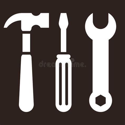Wrench Screwdriver And Hammer Icon Stock Vector Illustration Of