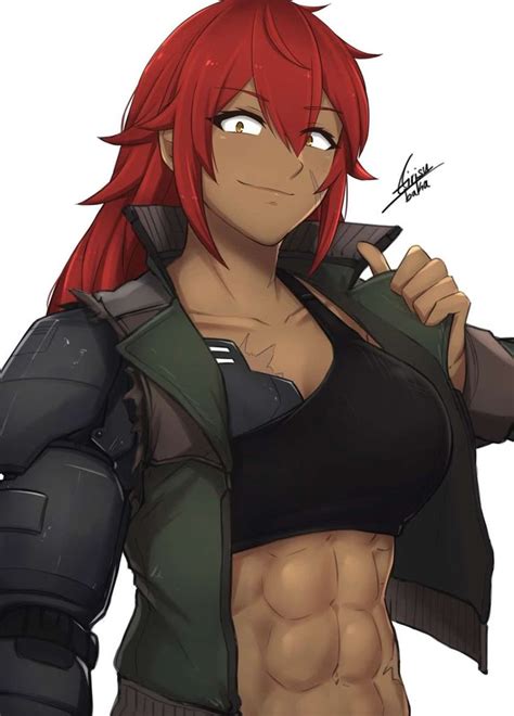Muscular Werewolf Girl Muscular Woman Anime Oc Female Character