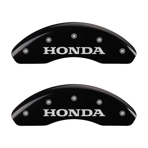 Mgp 4 Caliper Covers Engraved Front And Rear Honda Black Finish Silver Ch