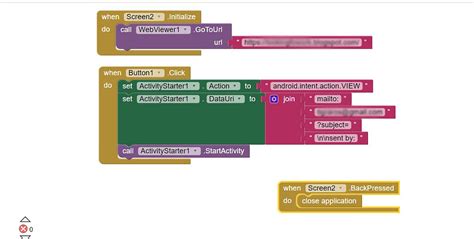 how do you link a button to send an email button with app inventor mit app inventor help