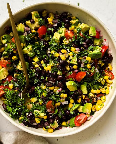 Easy Black Bean Salad Munching With Mariyah Recipe In 2025 Bean