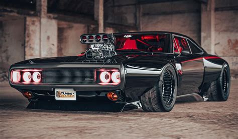 Custom Dodge Charger With Red Lights Dodge Charger Street Racer