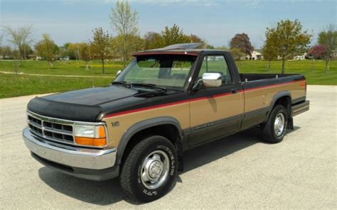 1991 Dodge Dakota 4x4 5 2 Magnum V 8 Only 89k Rust Free Clean No Res