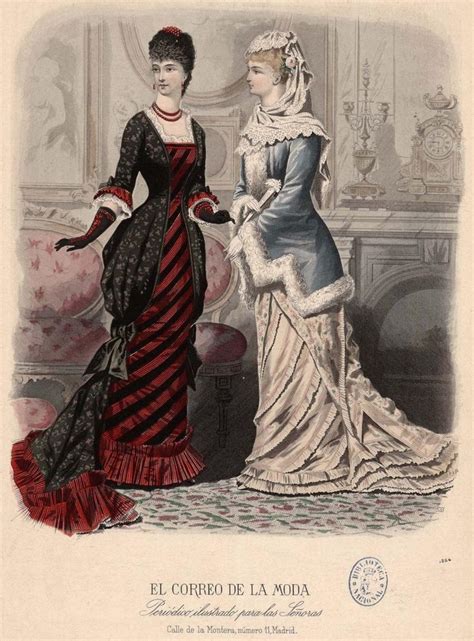 El Correo De La Moda 1879 Moda Victoriana Moda De época Historia De La Moda