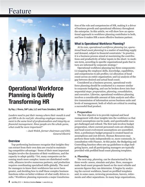 Operational Workforce Planning Is Quietly Transforming Hr Ihrim
