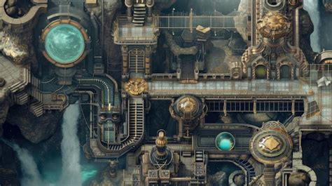 Premium Photo Architectural Blueprint Complete Platform Level Design Map