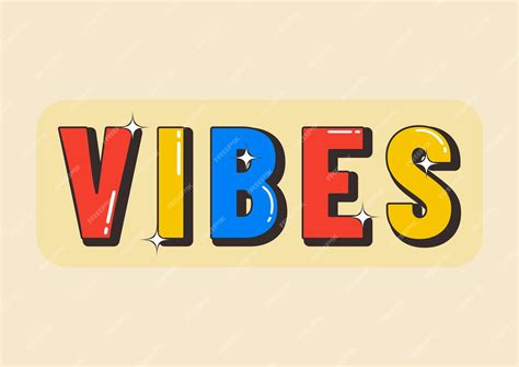 Premium Vector Vector Good Vibes Logo Vintage Cartoon Style Illustration