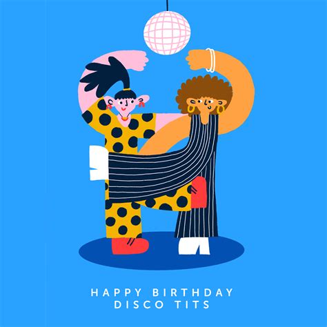 Disco Dancing Birthday Card Boomf