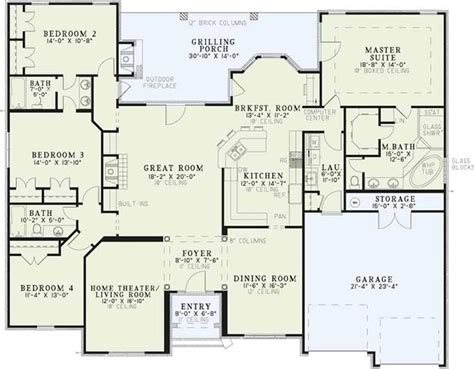 Free 12 House Floor Plans 4 Bedroom 3 Bath 2 Story Ideas Bedroom