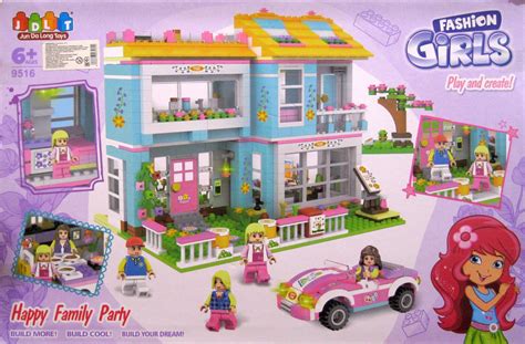 ᐉ Конструктор Jdlt Fashion Girls Счастливая семья 1049 деталей 4 фигурки • Купить в Киеве