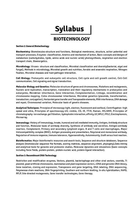 Biotechnology Engineering