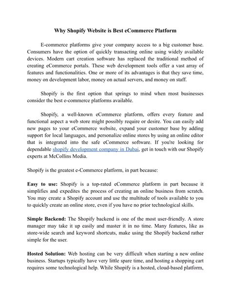 Ppt Why Shopify Website Is Best Ecommerce Platform Powerpoint Presentation Id 12033084