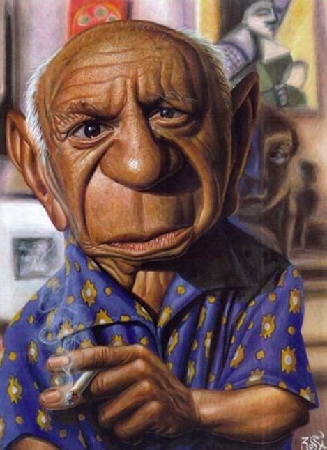 Pablo Picasso Caricature Funny Caricatures Caricature Drawing