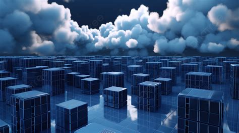 Conceptual 3d Rendering Of Cloud Data Center Security Measures Background Cloud Security