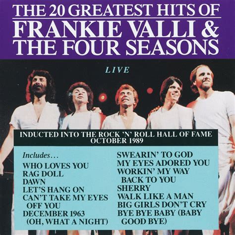 20 Greatest Hits Live By Four Seasons Uk Cds And Vinyl