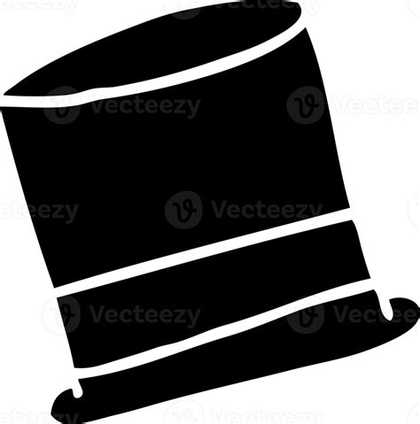 Cartoon Hat Solid Black Icon 41040080 Png