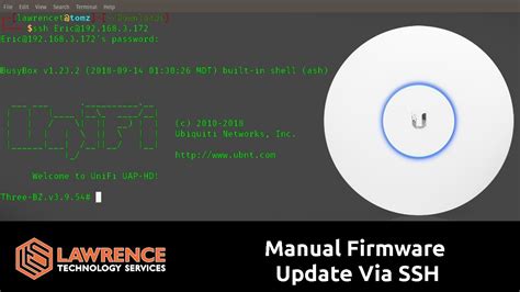 How To Manually Update UniFI Access Point Firmware Via SSH YouTube