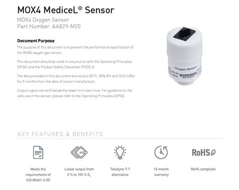 Medical Oxygen Sensor Mox 4 Spo2 Sensor Manufacturer Amydi