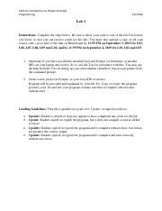 Lab1 Pdf CSE114 Introduction To Object Oriented Programming Fall