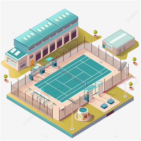 배드민턴 코트 아이소메트릭 인포그래픽 건강 사람 장비 Png 일러스트 및 이미지 에 대한 무료 다운로드 Pngtree