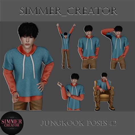 Jungkook Poses 2 The Sims 4 Mods Curseforge