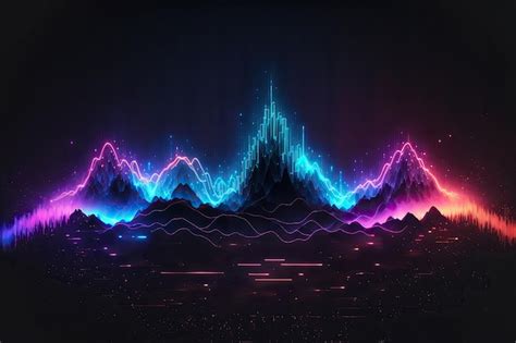 Premium Photo Abstract Sound Waves Audio Waveform Music Wave Hud Interface Elements