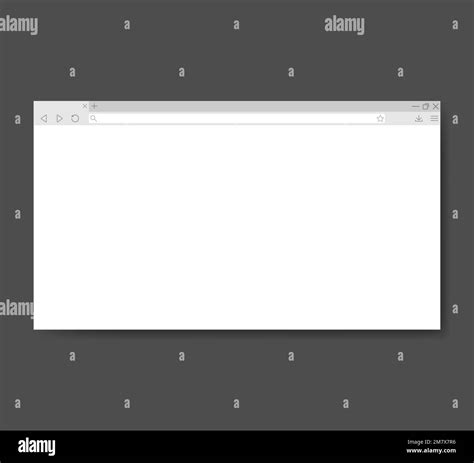 Modern Browser Window Design Isolated On White Background Vector