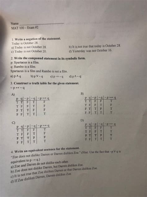 Solved Write The Compound Statement In Symbols Then Chegg