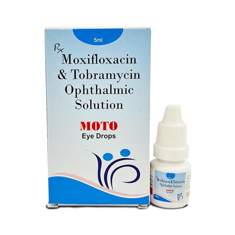 Moto Moxifloxacin Tobramycin Ophthalmic Solution Eye Drops 5 Ml At