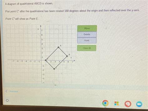 A Diagram Of Quadrilateral ABCD Is Shown Plot Point C After The