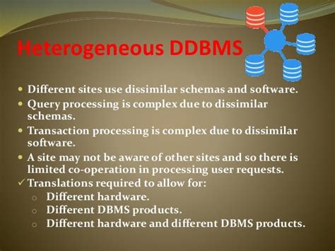 Types And Functions Of Ddbms