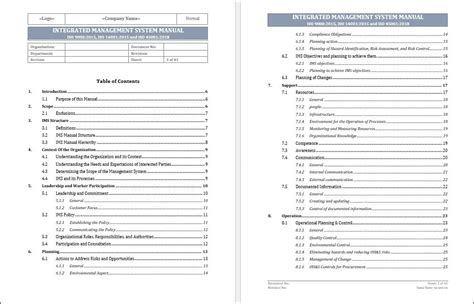 Ims Manual Template Iso Templates And Documents Download