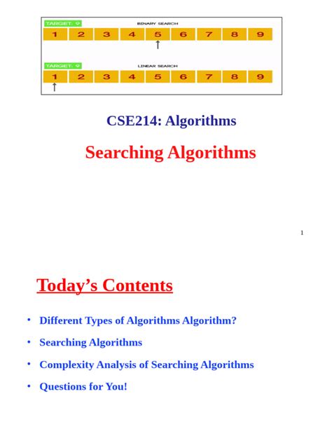 Lecture 4 Searching Algorithms Pdf Time Complexity Applied