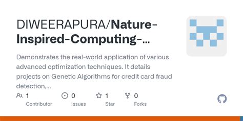 Github Diweerapuranature Inspired Computing Algorithms Real World