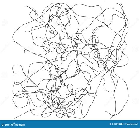 Wavy Waving Billowy Squiggle And Squiggly Line Irregular Random Lines Stock Vector