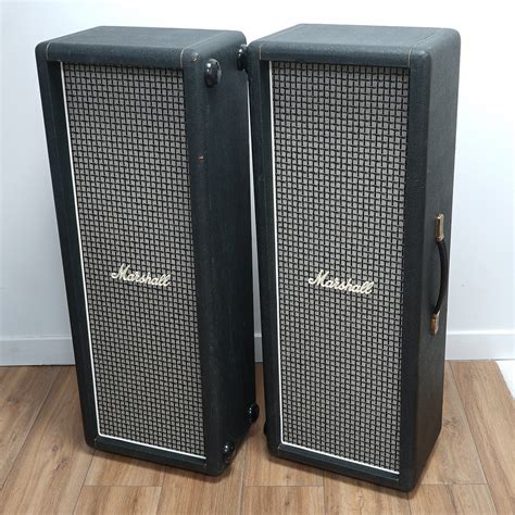 Sold 1971 Marshall 2x12 Pa Cabinets Model 1983 With Celestion T1221