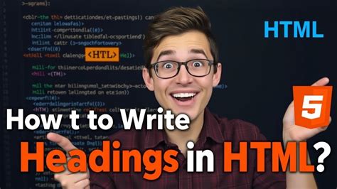 How To Write Headings In Html Html Headings Explained Youtube