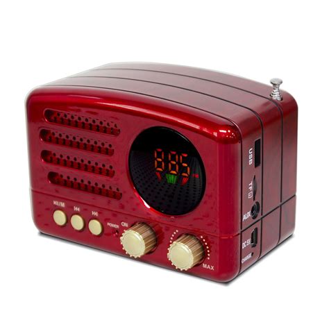 Bluetooth With Antenna Radio Usb Charging Receiver Tf Card Slot Fm Am Mini Manual Portable High