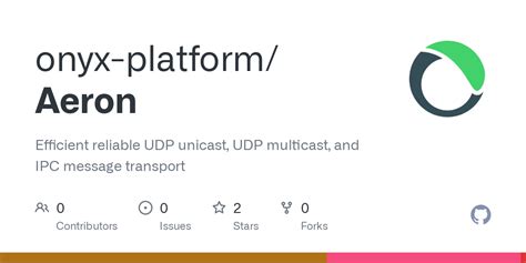 Github Onyx Platformaeron Efficient Reliable Udp Unicast Udp