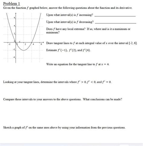 solved problem 1 given the function f graphed below answer