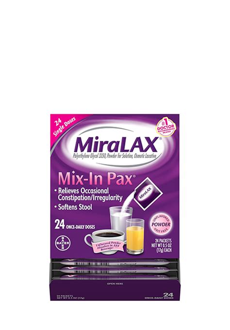 Miralax Gentle Constipation Relief Laxative Powder Stool
