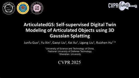 [cvpr 2025] Articulatedgs Self Supervised Digital Twin Modeling Of