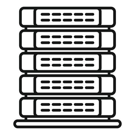 Illustration Of A Data Server Rack 46041248 Vector Art At Vecteezy