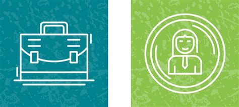 Briefcase And User Icon Vector Art At Vecteezy
