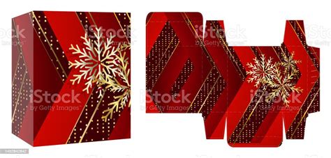 포장 디자인 빨간 휴일 개념 모형 상자 그림 벡터가 있는 럭셔리 상자 템플릿 개념에 대한 스톡 벡터 아트 및 기타 이미지